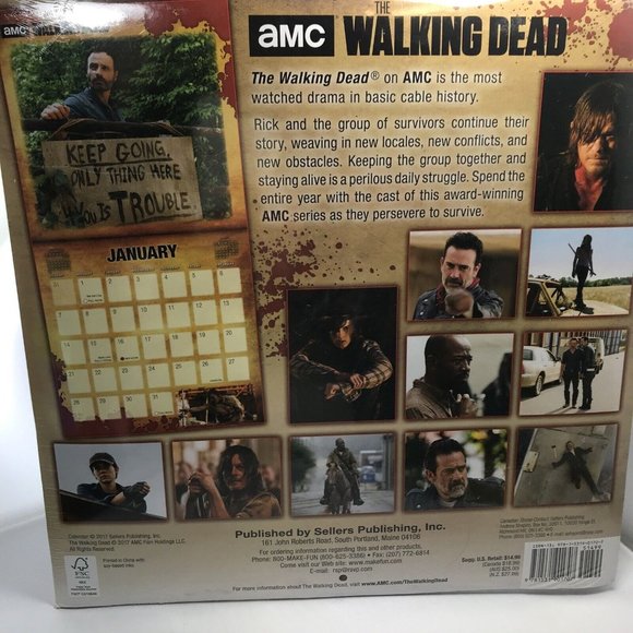 AMC | Office | New Amc Walking Dead 28 16 Month Wall Calendar 12x12 ...